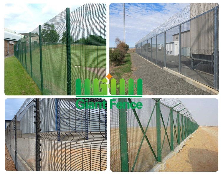 Powder Coating 1.23m V Mesh Security Fencing Triangle Bending