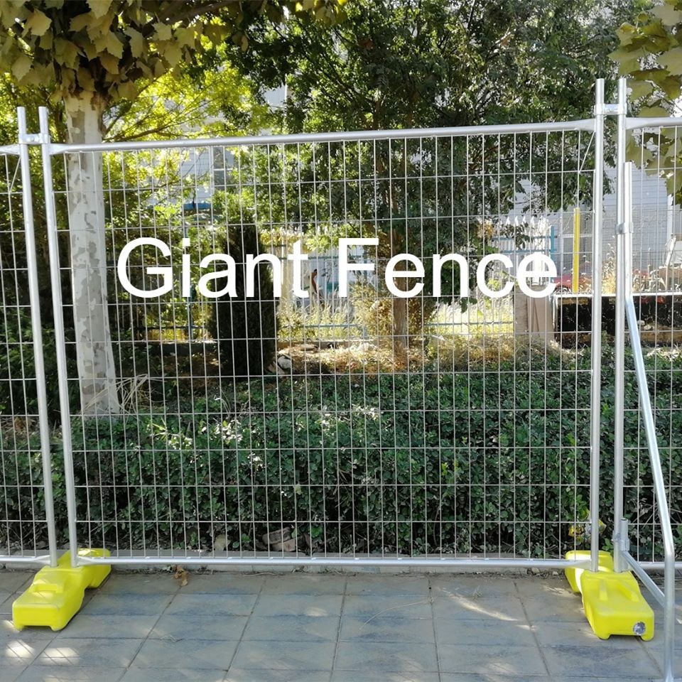 2.1x2.4 Outdoor security galvanized removable metal fence panels