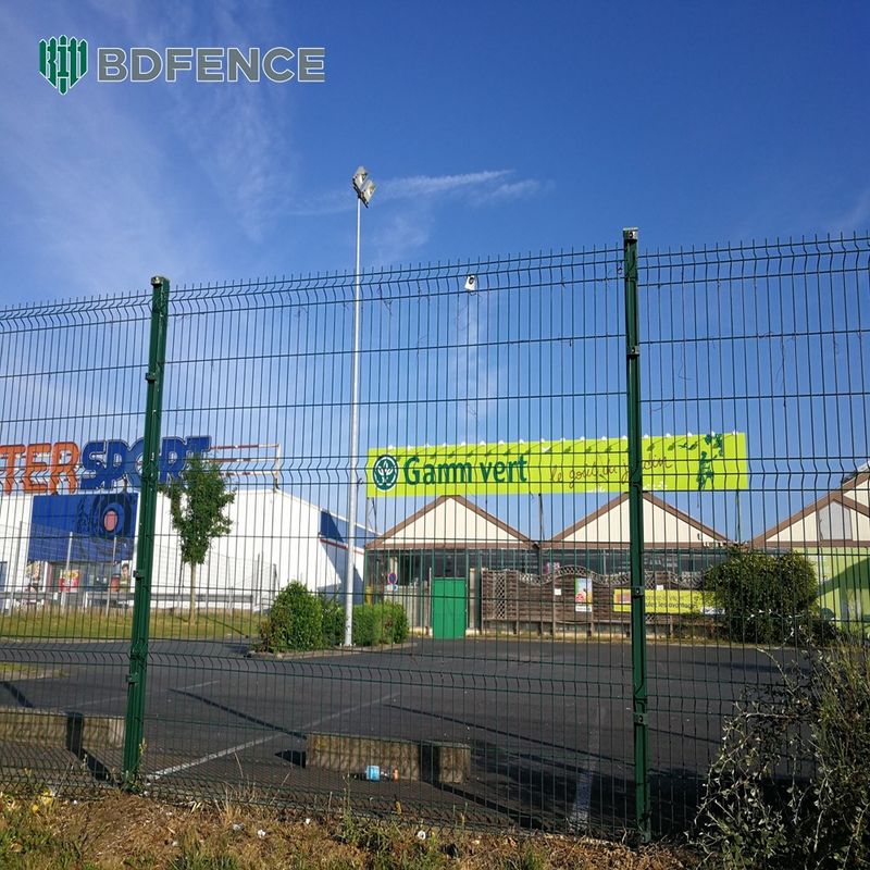 Garden PVC Coated V Bending 3D Curved Welded Wire Mesh Fence Outdoor ...