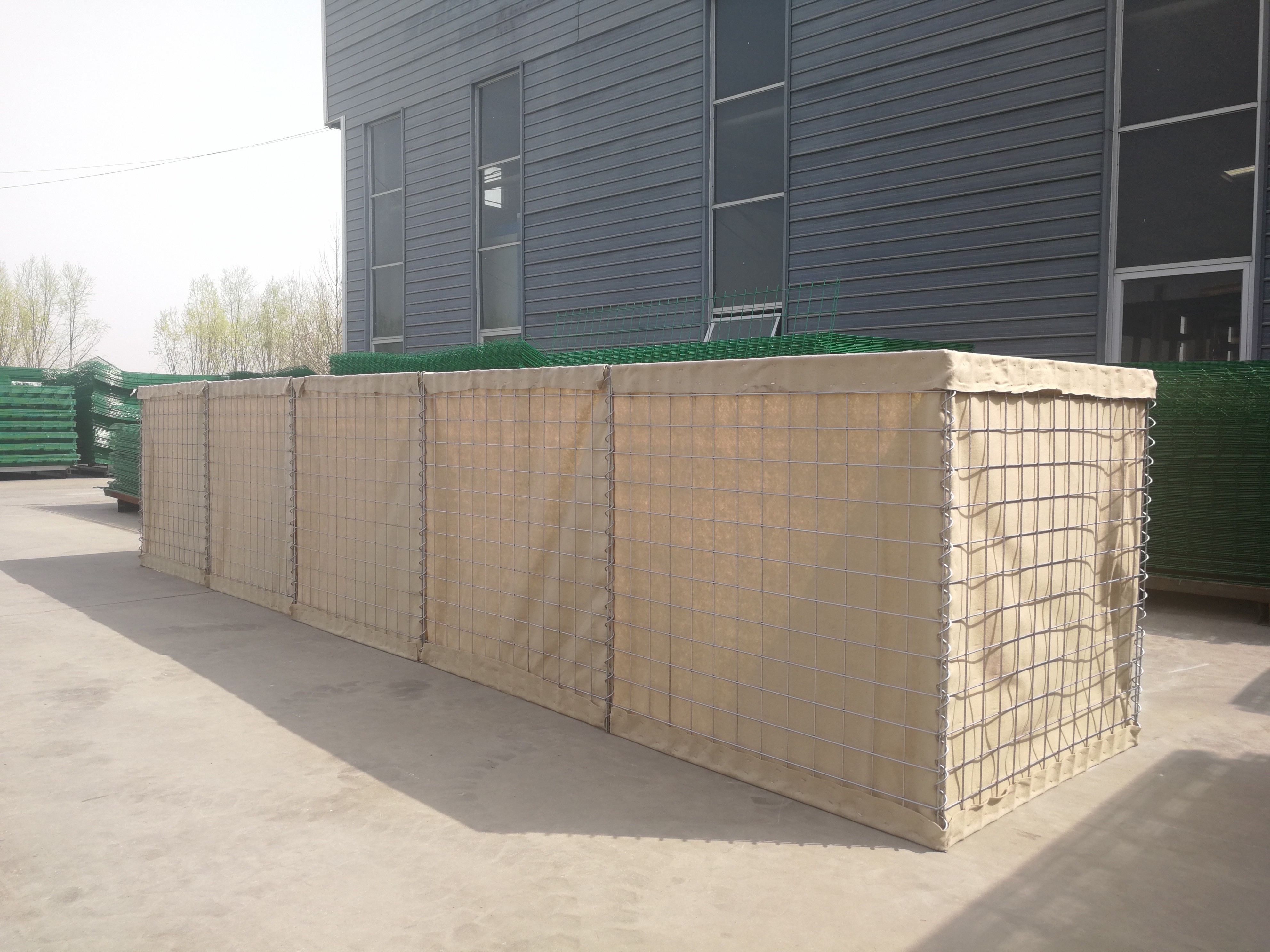 Explosion Proof Hesco Barrier Wall For Blast Mitigation