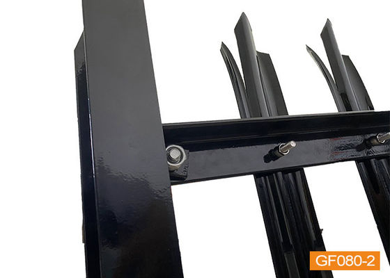 Spiked Top Steel 1200mm High Palisade Security Fencing